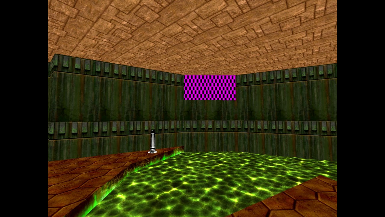 C++ OpenGL 3.0 Buzz 3D Engine with BSP loader. Doom level. The Hangar ...