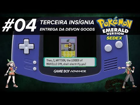 Pokémon Emerald #04 Terceira Insígnia e entrega da Devon Goods - YouTube