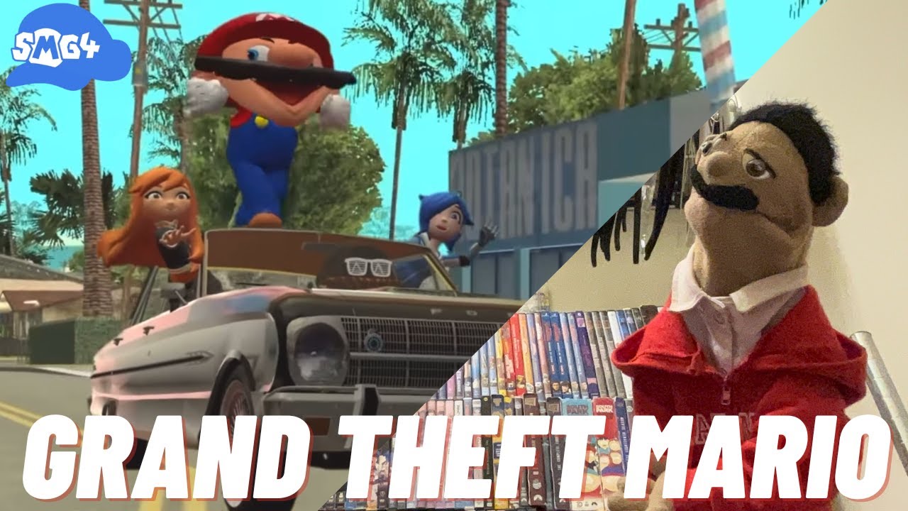 SMG4: Grand Theft Mario Reaction (Puppet Reaction) - YouTube