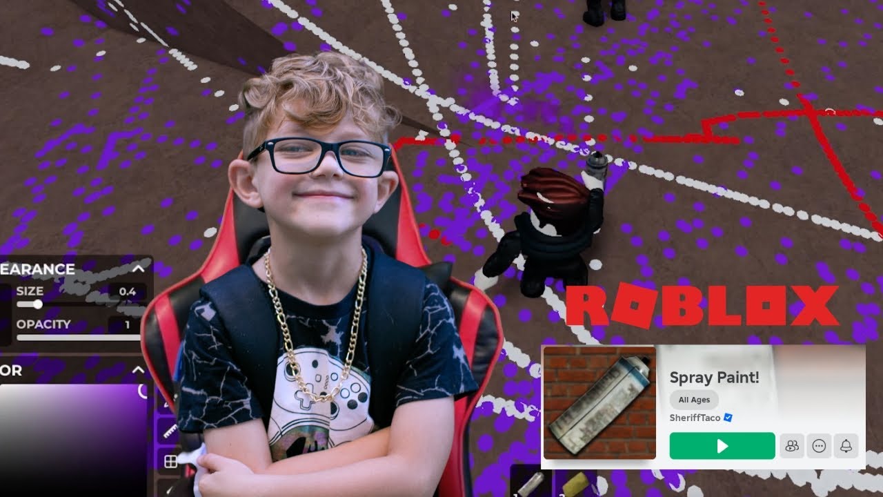 Logan The Game Master - Roblox Spray Paint Game Review - YouTube