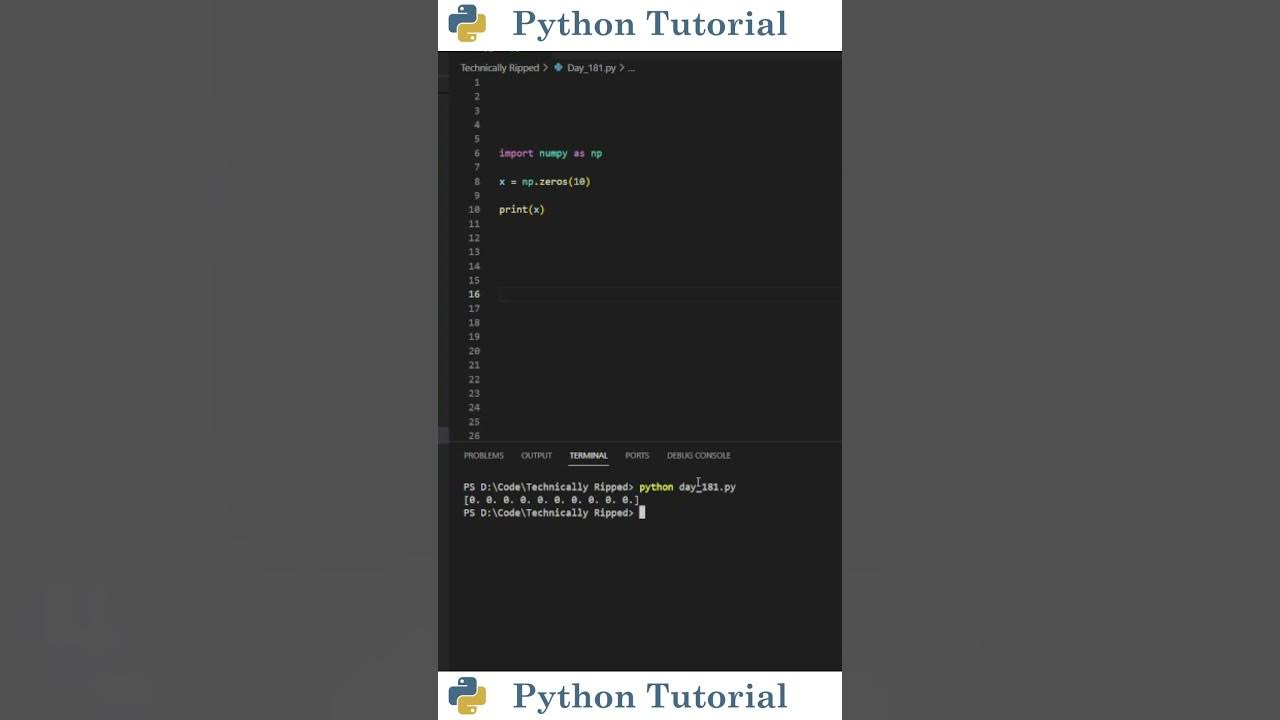 Reshaping Arrays With Numpy Python Tutorial Youtube