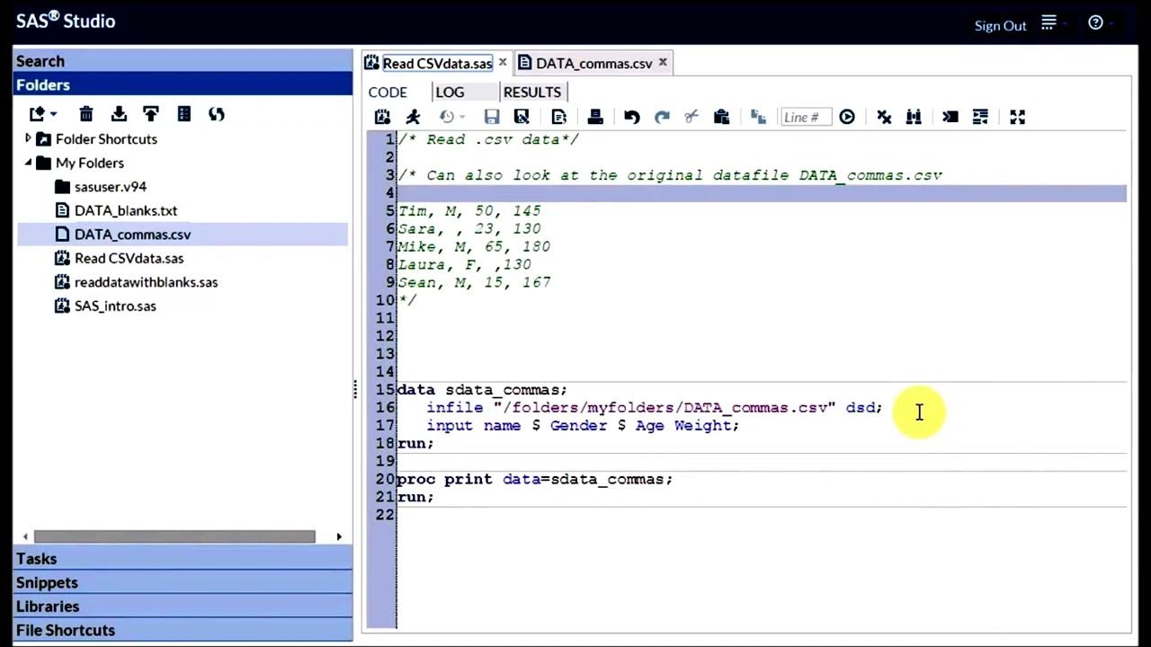 Sas Base Certification Prep Course For Sas Beginnerudemy Couponread Data Delimited By Comma