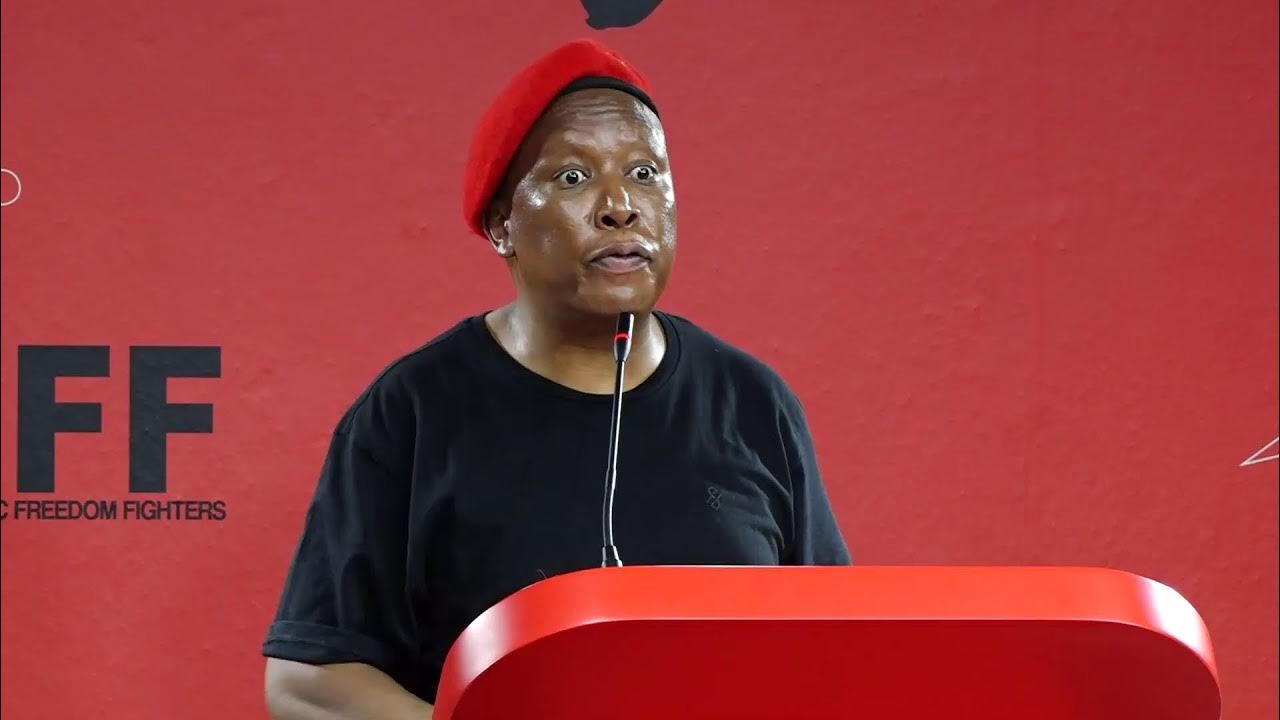 CIC Julius Malema Addresses The EFF Press Conference. - YouTube