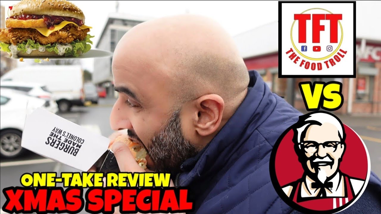 WE TACKLE THE TOWER FILLET BURGER | TFT Vs KFC | ONE-TAKE REVIEWS - YouTube