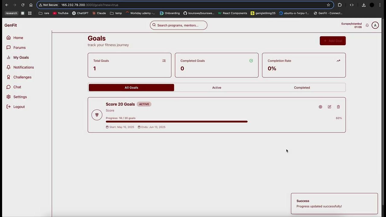 GenFit-Web App Demo Video - YouTube