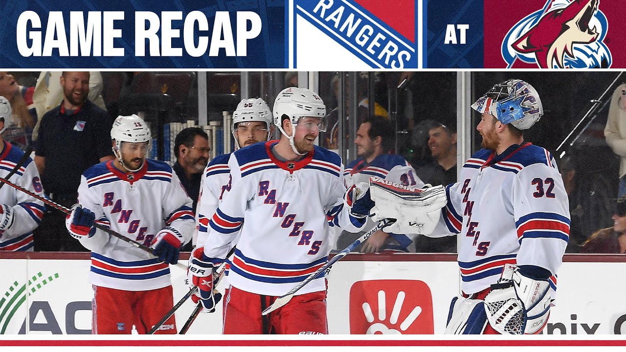 GAME HIGHLIGHTS: New York Rangers at Arizona Coyotes (3/30/24) - YouTube