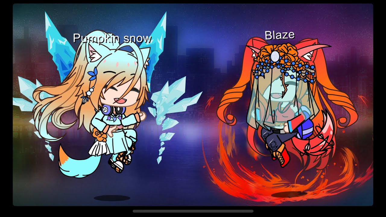 Pumpkin snow and Blaze - YouTube