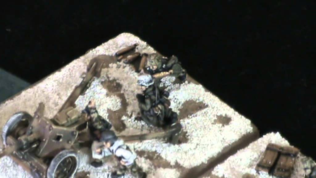 Flames of War Volks Grenadier Gun Teams on Winter Bases - YouTube