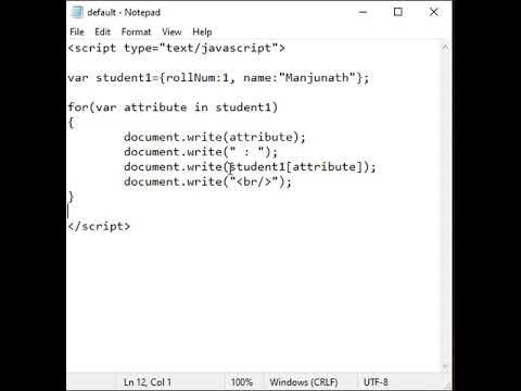 for in loop in JavaScript in One Minute with Example - JavaScript #shorts 51 🚀 - YouTube