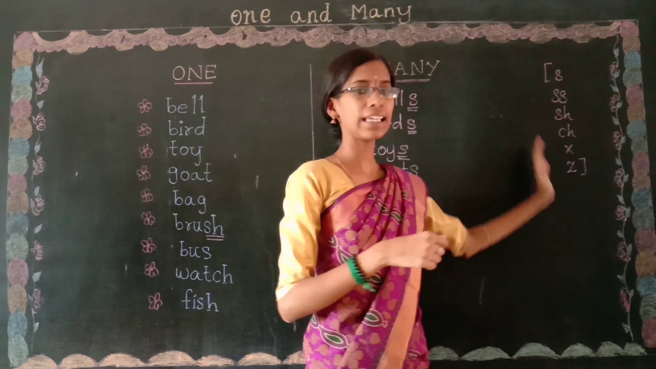 EXERCISES ON ONE AND MANY Class 1 English - YouTube