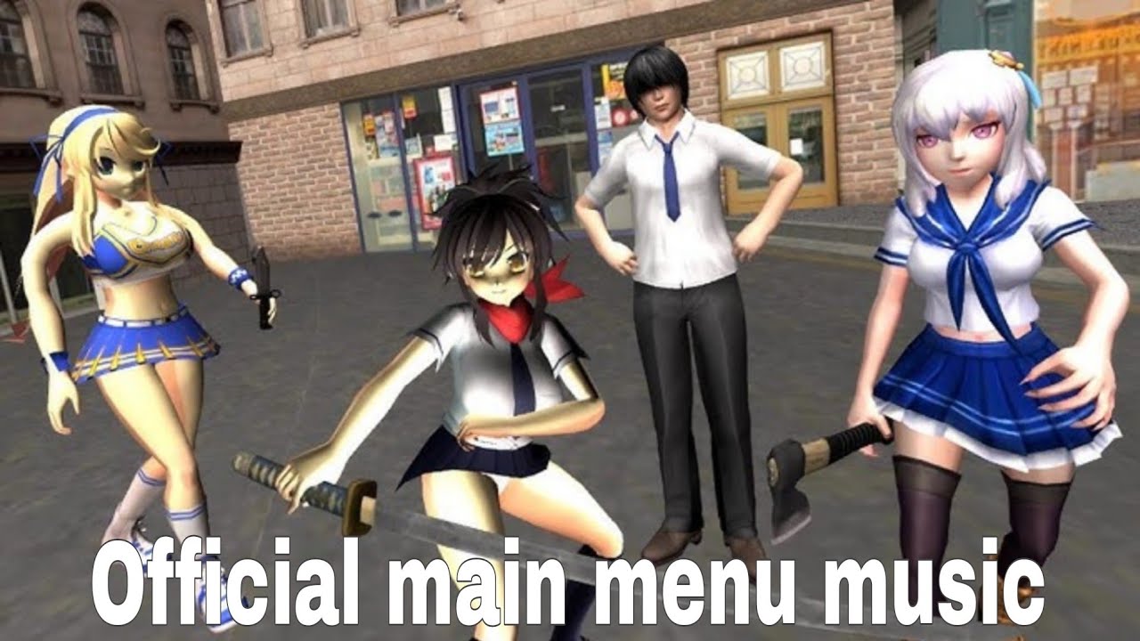 Yandere Schoolgirl Simulator. City of Yandere - Official Main Menu ...
