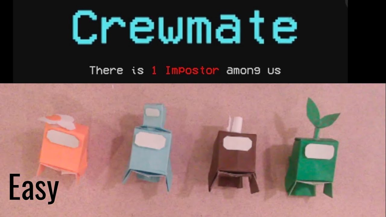 How to make Paper Among us Hats - YouTube