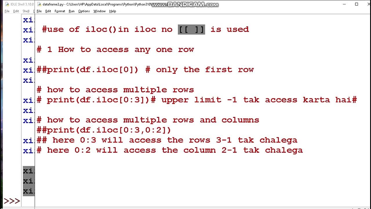 8-How To Access Row in a Dataframe | Pandas-1 | By Akhil Tiwari - YouTube