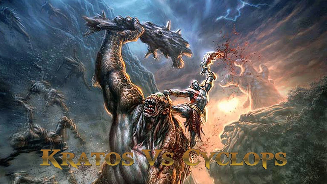 God of War: Kratos Vs Cyclops - YouTube