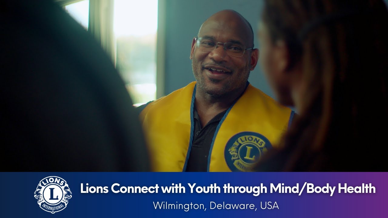 Lions Connect with Youth through Mind/Body Health - YouTube