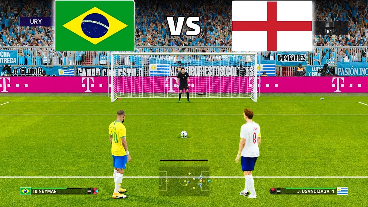 Brazil Vs England | Vini Jr vs Bellingham | Penalty Shootout - YouTube