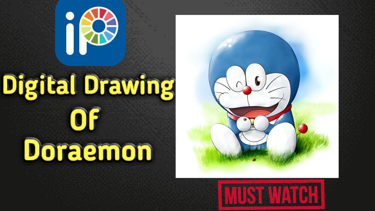 How To Draw Doraemon || Digital Drawing ||Easy | #artistdhruvik - YouTube