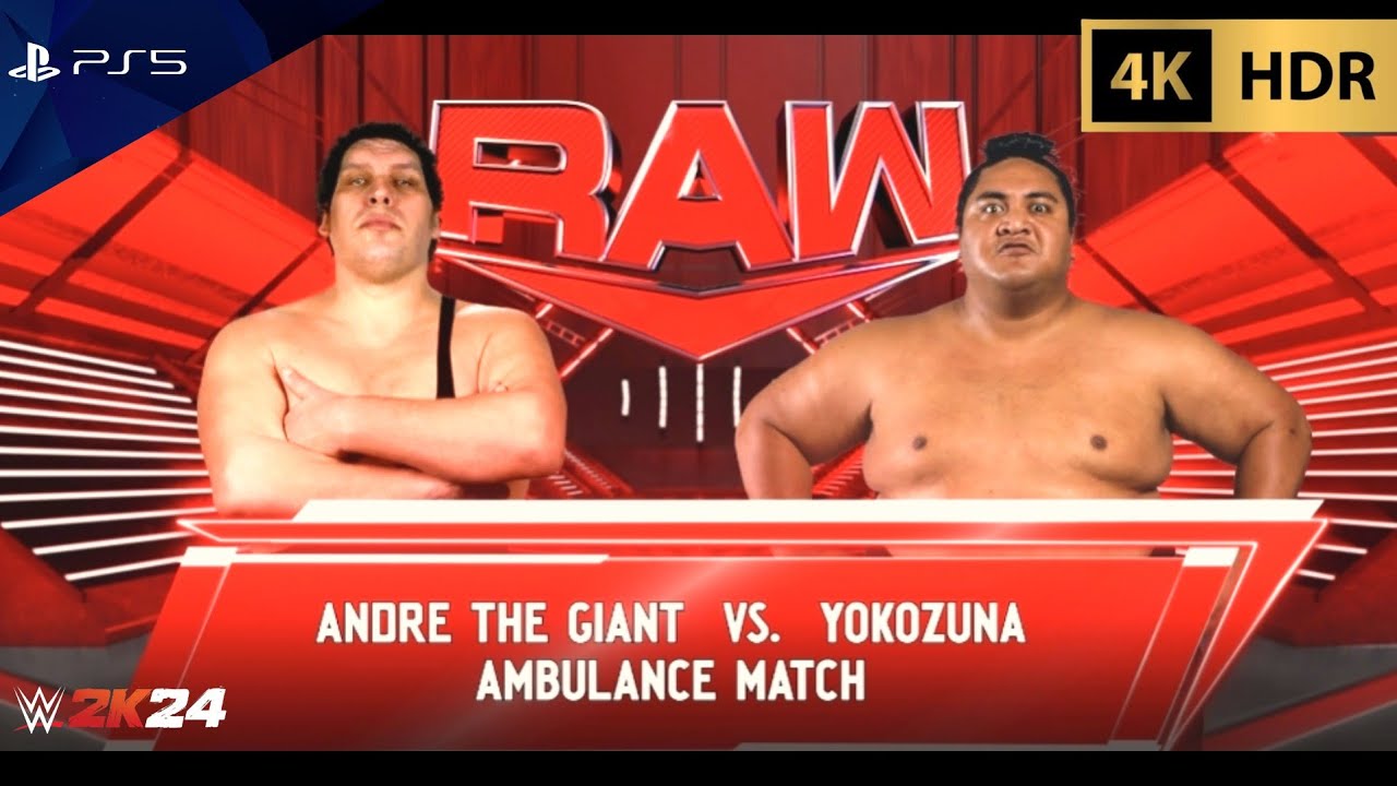 WWE 2K24 - Andre The Giant vs Yokozuna - Ambulance Match | PS5™ [4K60] - YouTube