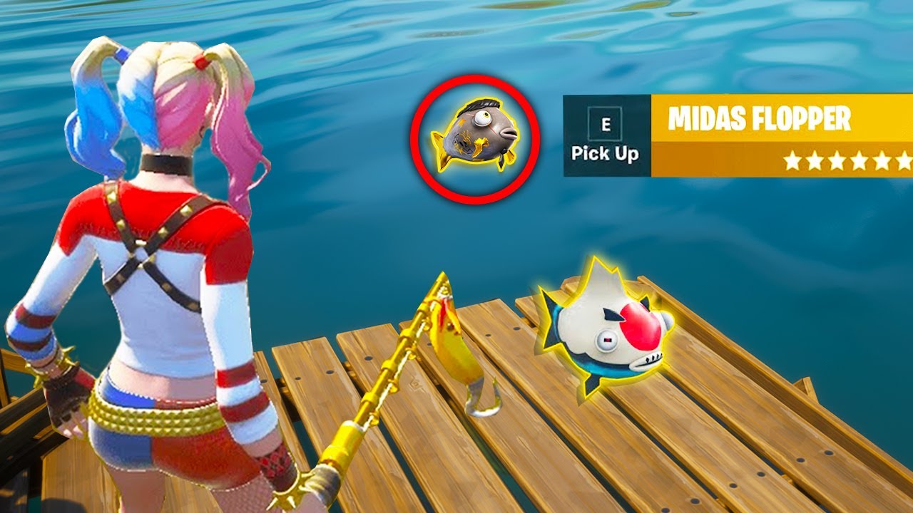 OMG! FIRST MIDAS FISH CAUGHT!! (0.001% Chance) - Luckiest Fortnite ...