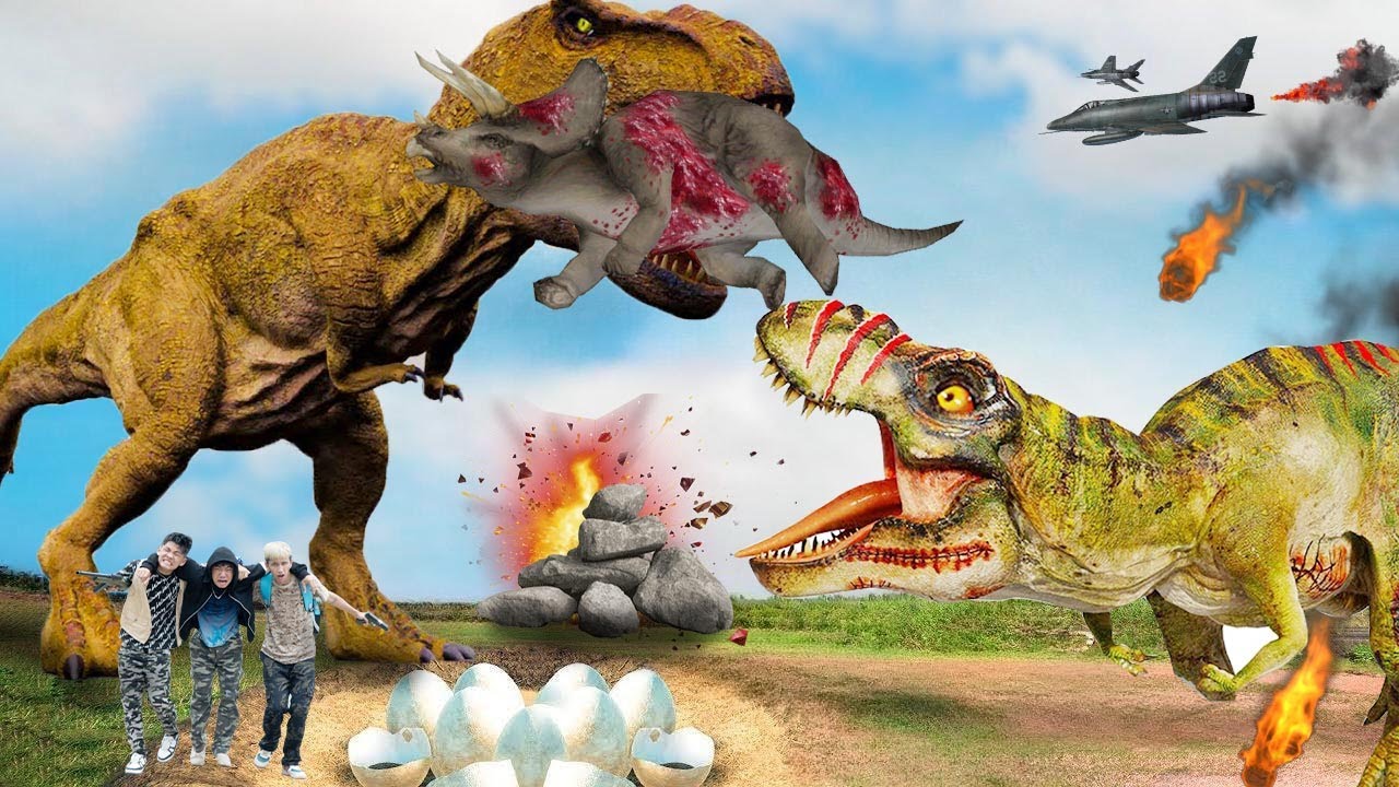 T-Rex Chase - Part 57 - Jurassic World Dinosaur Fan Movie - YouTube