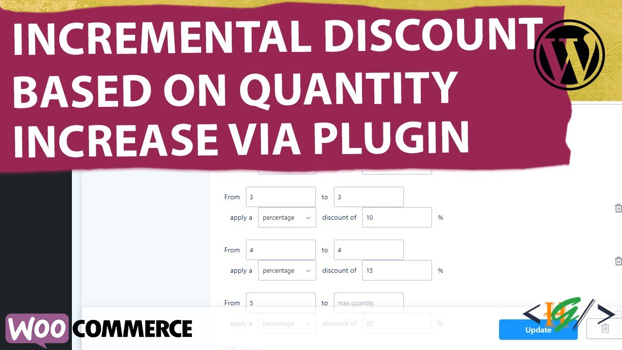 How to Increase Discount Based on Product Quantity Increase on Cart ...