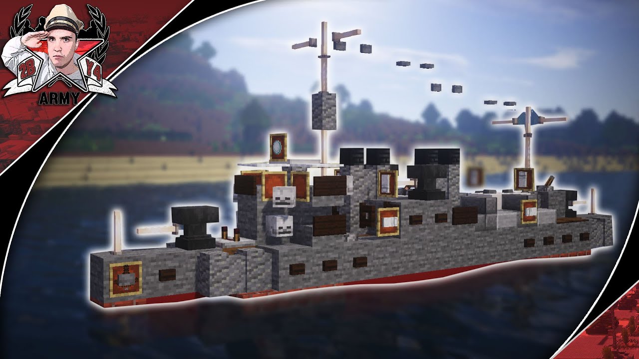 Minecraft Bath Tub Builds: WW2 USS Clemson | Clemson-Class Destroyer ...