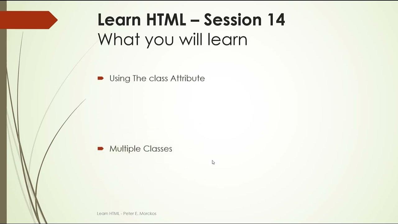 HTML Basics: 14- Mastering the Class Attribute and Multiple Classes - YouTube
