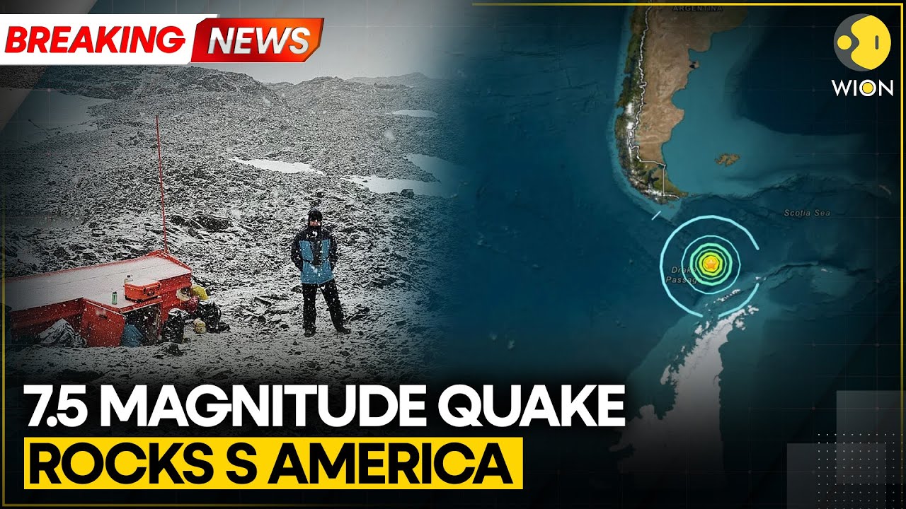 BREAKING: Strong 7.5 Magnitude Earthquake Hits Drake Passage In South ...