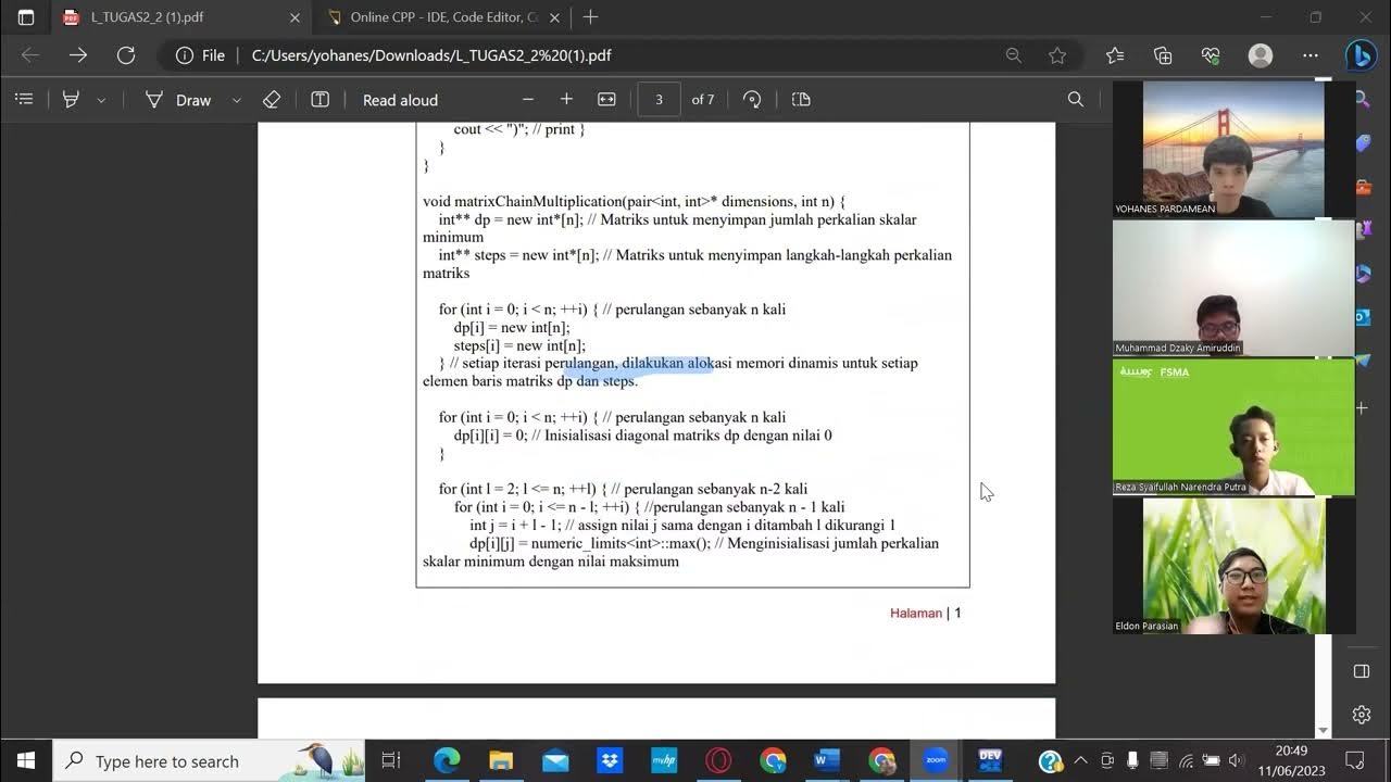 L_TUGAS2_2 Desain dan Analisis Algoritma - Algoritma MCM dan LCS ...