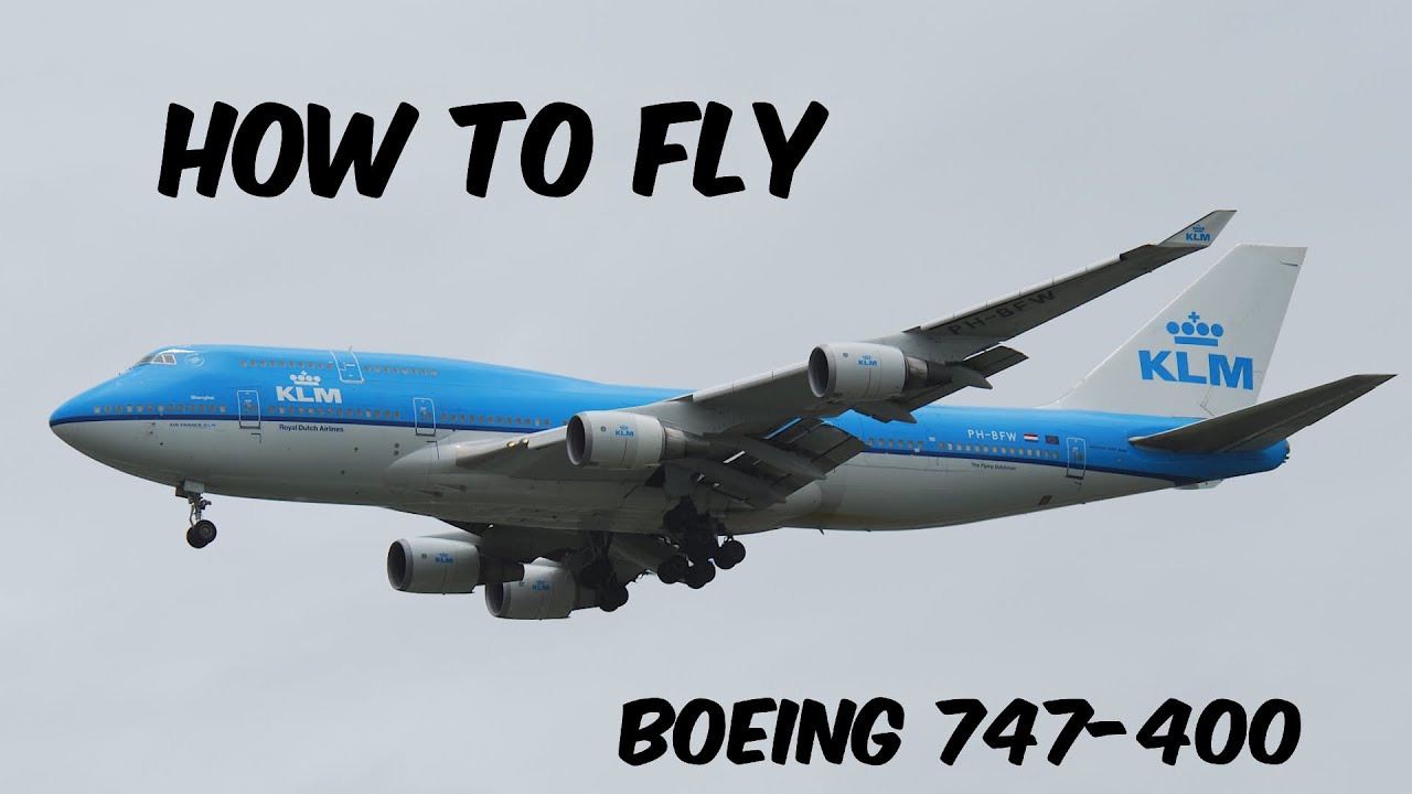 How to Fly a Boeing 747-400 in Flightline (Takeoff, Flying, Landing) - YouTube