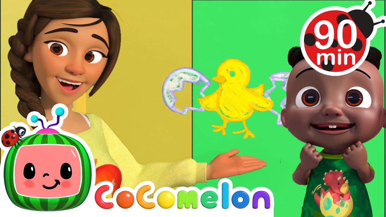 Numbers Song with Little Chicks | Cocomelon Nursery Rhymes 🚍🍉| Colors ...