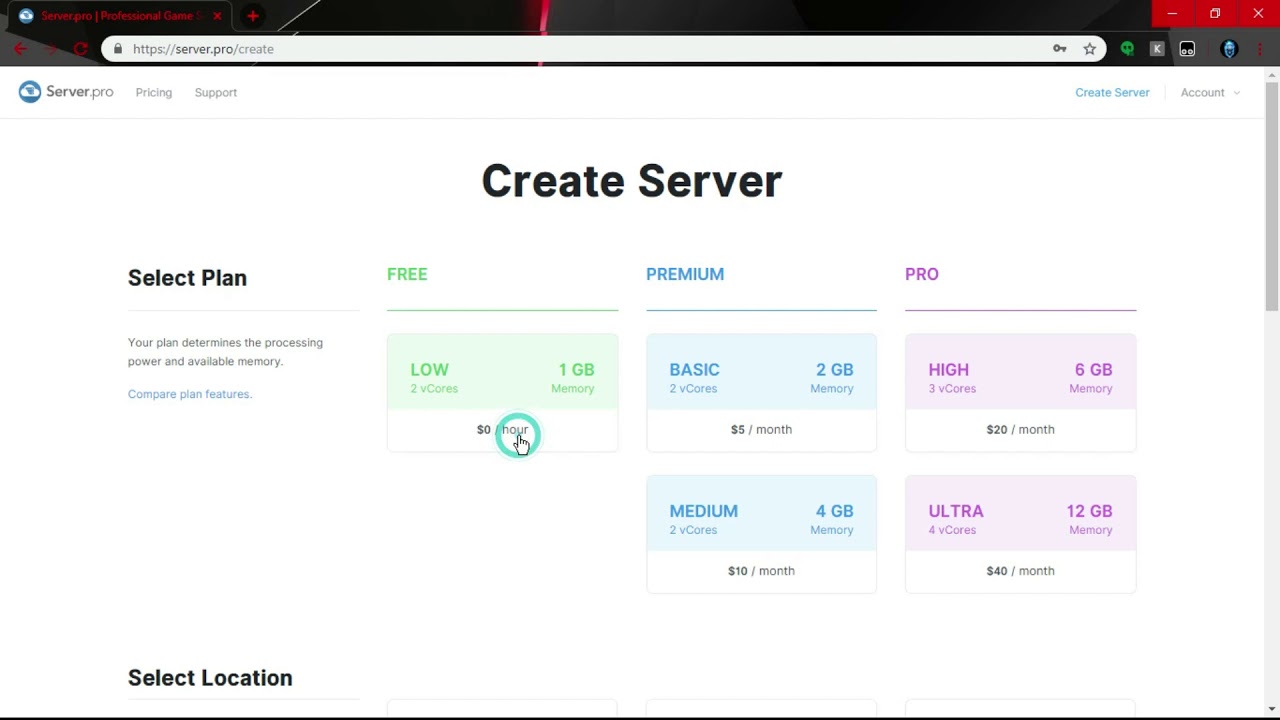 Crear servidor en server pro + instalar plugins - YouTube