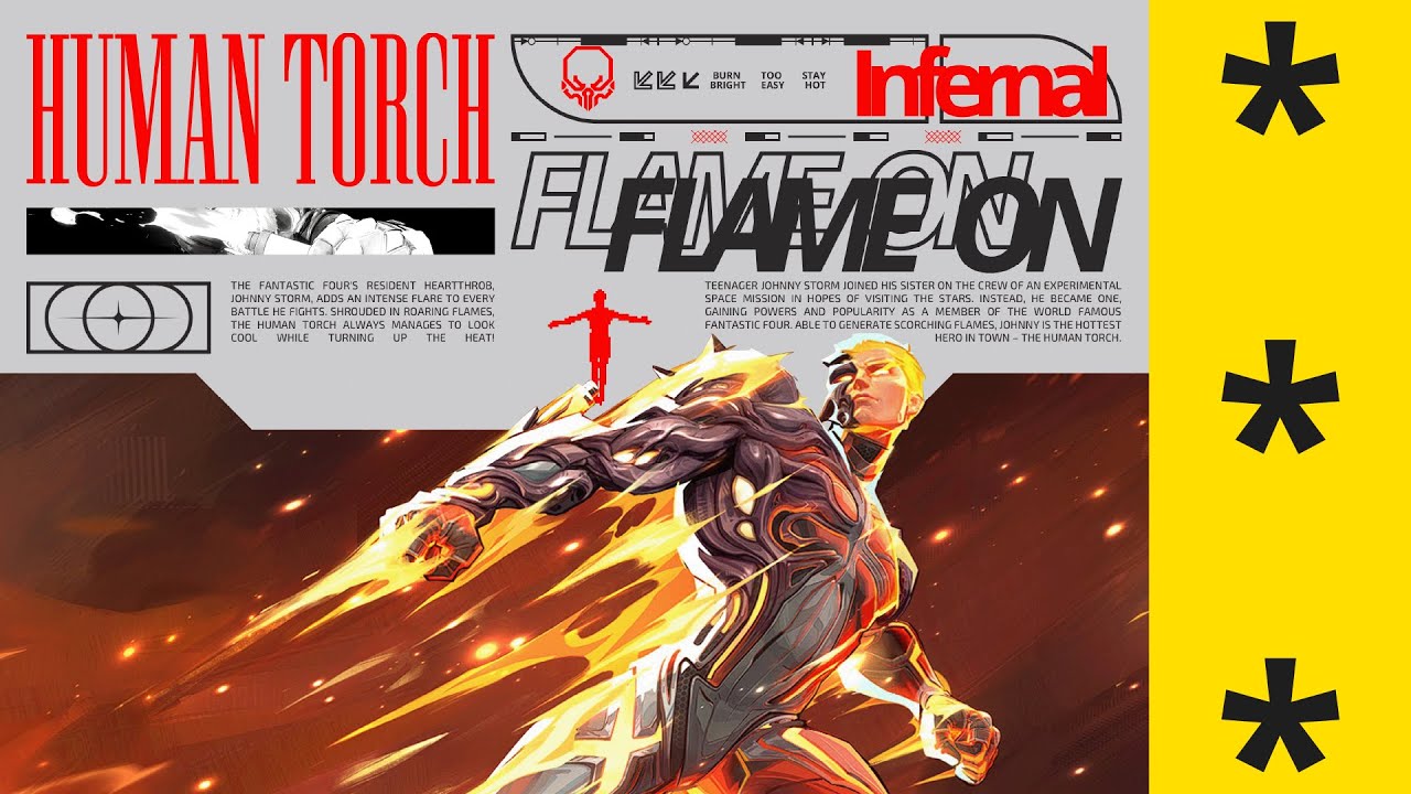 The Human Torch Poster Design Time Lapse - YouTube