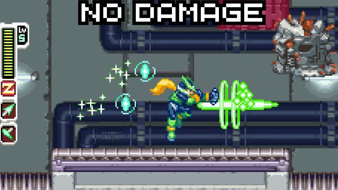 Mega Man Zero 3 Devil Bat Shilt: Weapons Repiar Factory (No Damage, S ...