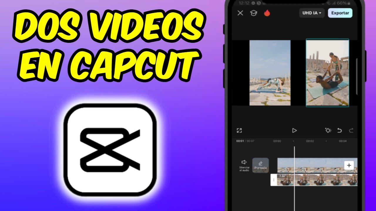 Cómo poner dos videos juntos en CapCut - YouTube