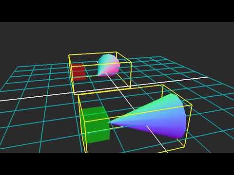Object3d get world position method - threejs demo - YouTube