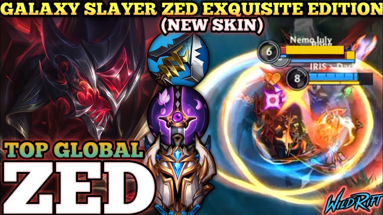 ZED NEW SKIN! GALAXY SLAYER ZED EXQUISITE EDITION - TOP GLOBAL ZED BY ...