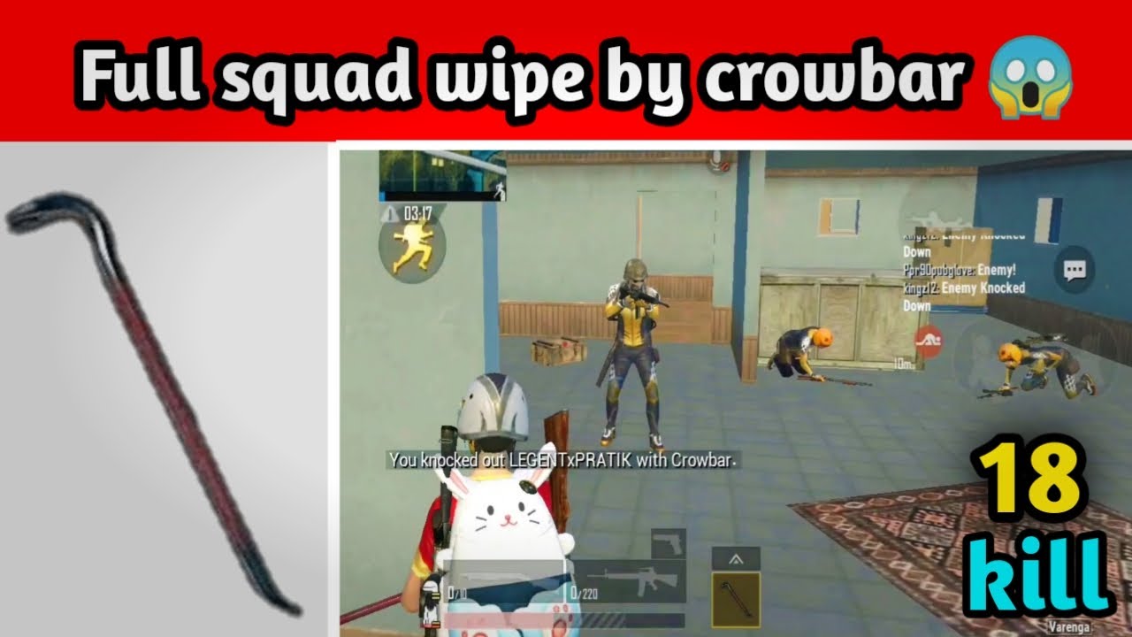 😤 Aj to crowbar sai squad finish kar di pubg lite { mahakal gaming pubg ...