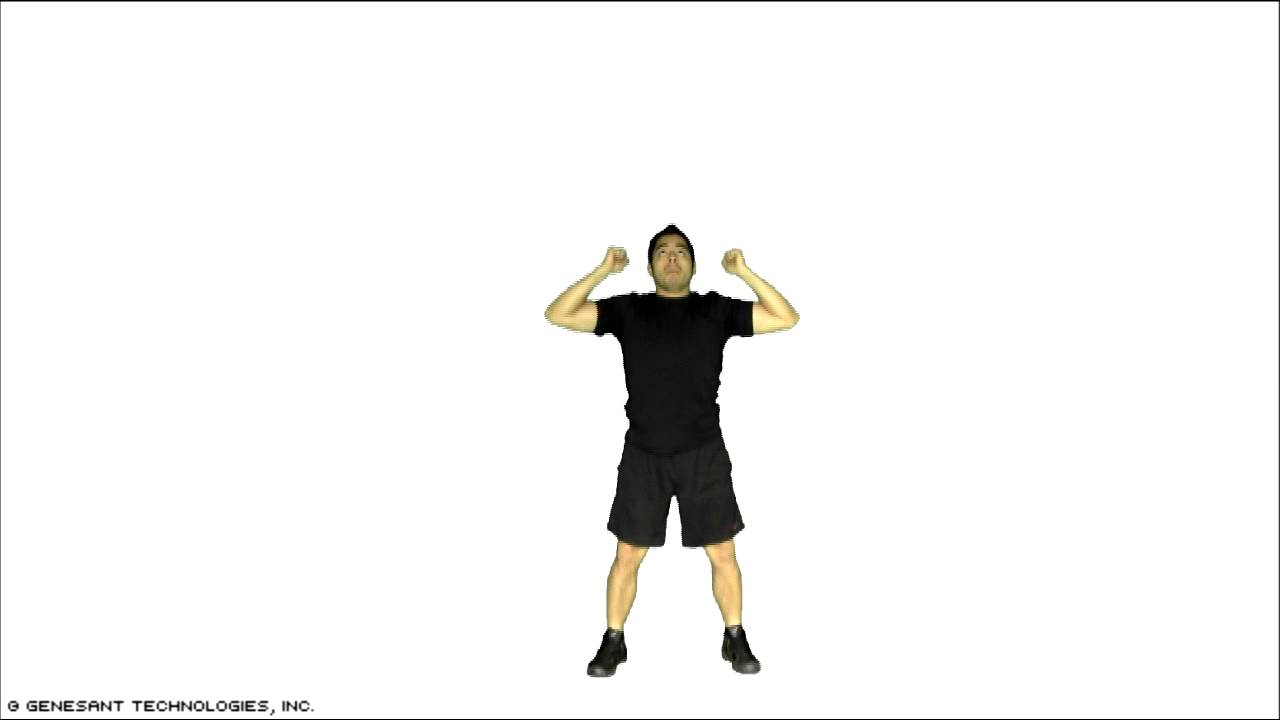 Thighs Exercise: Body Weight Thrusters Exercise - YouTube