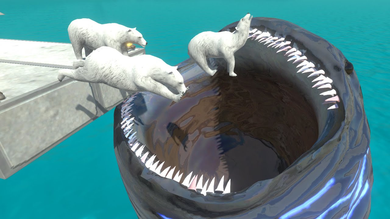 Jumping in the mouth of the big bloop - Animal Revolt Battle Simulator ...