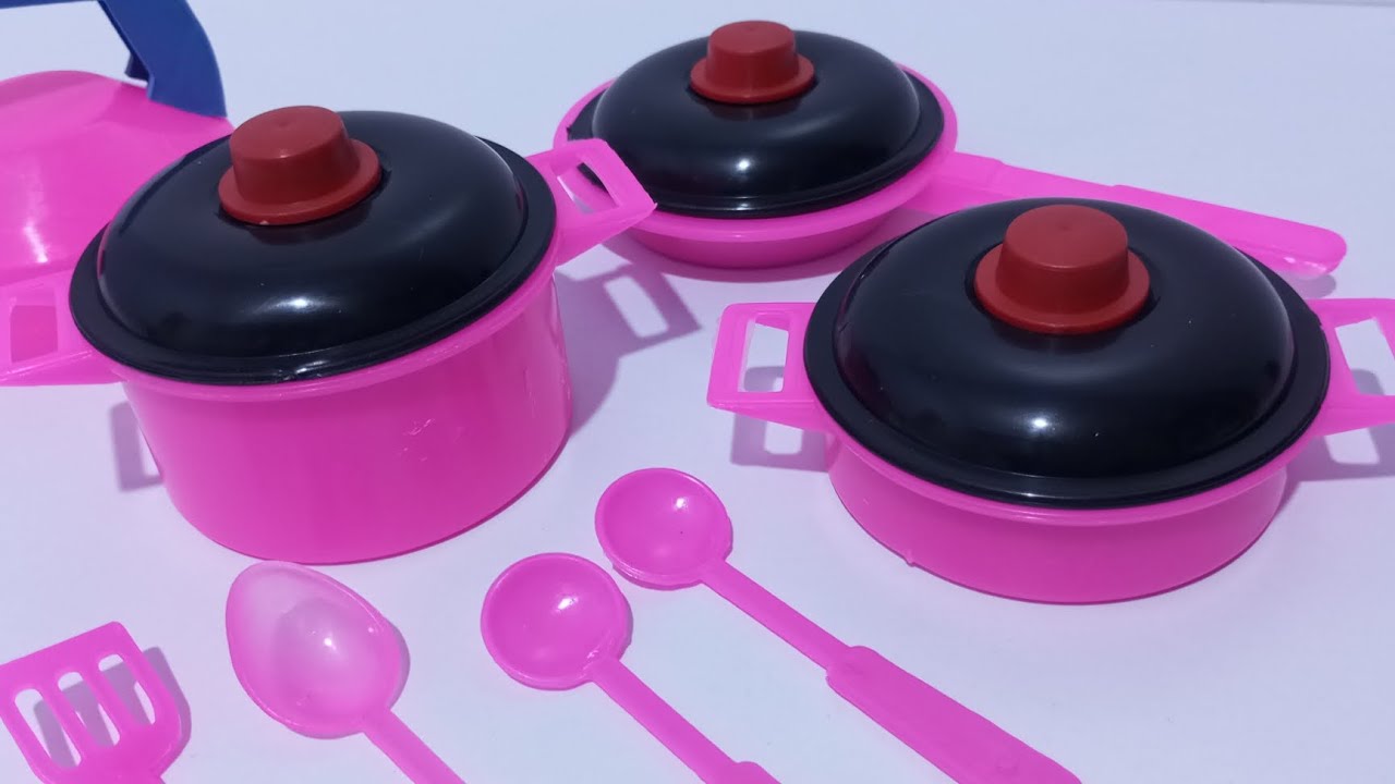 4 minutes satisfying with unboxing Hello kitty sanrio kitchen set ...