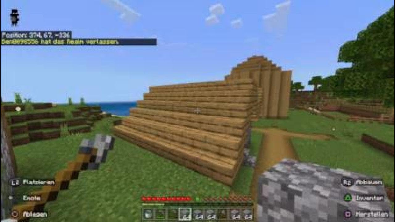 Minecraft Mauer bauen - YouTube