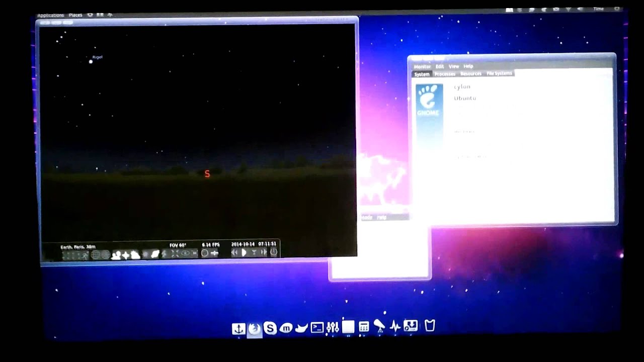 Ubuntu 12.04 cube with effects and extras setup...Cylon OS Live - YouTube