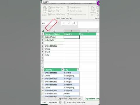 Dynamic Dependent Dropdown List in Excel - YouTube