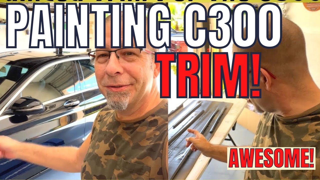 Painted Trim Mod For The Mercedes C300 - YouTube