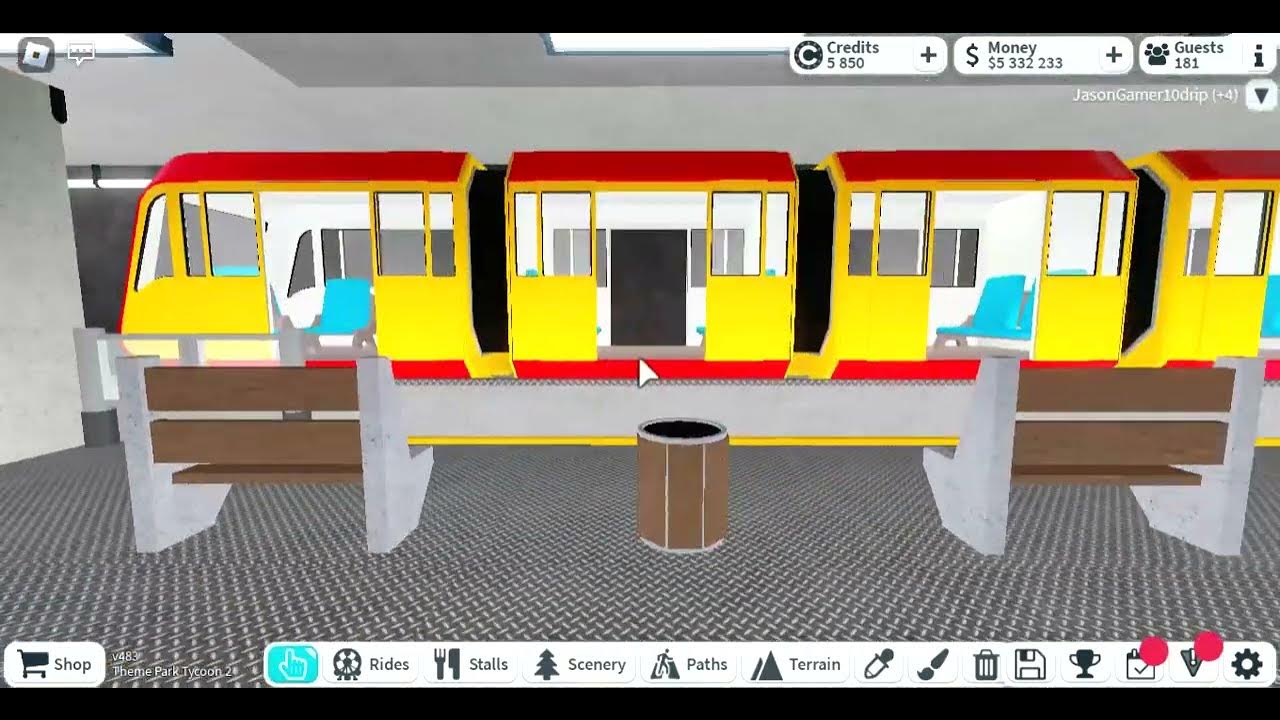 Fast Monorails in Theme Park Tycoon 2 - YouTube