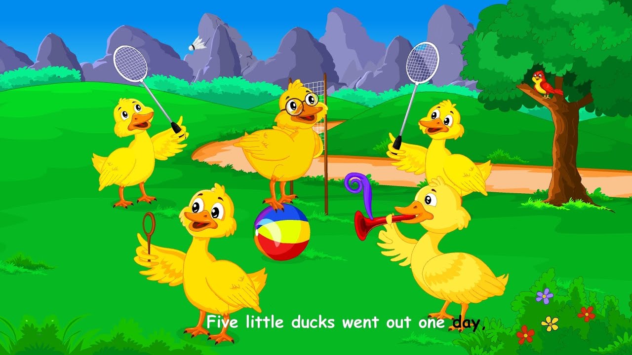 Five Little Ducks Song | Nursery rhymes by Kidloland Toddler - YouTube