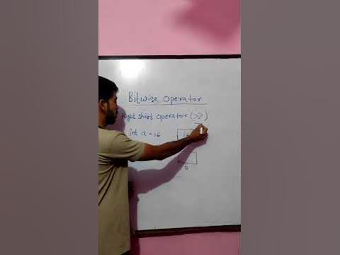 right shift operator (bitwise operator) in c language ,#shorts ,#short - YouTube