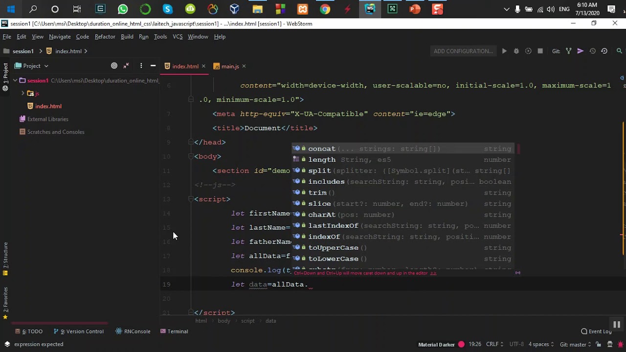 javascript-2020-part37 - YouTube