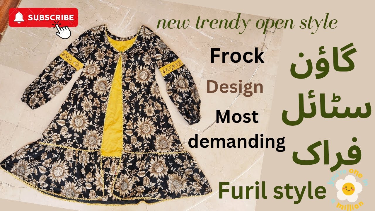 gaon style frock cutting and stitching| frock cutting and stitching # ...